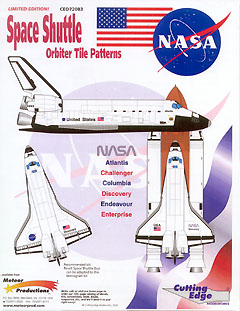 Space Shuttle Model Decals