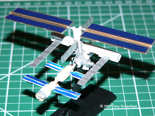 International Space Station Plastic Model